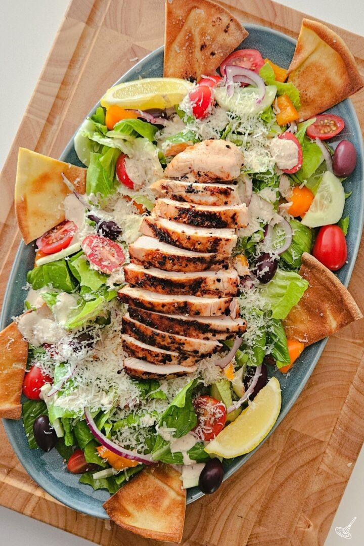 Greek Caesar Salad - French Kiss Cook