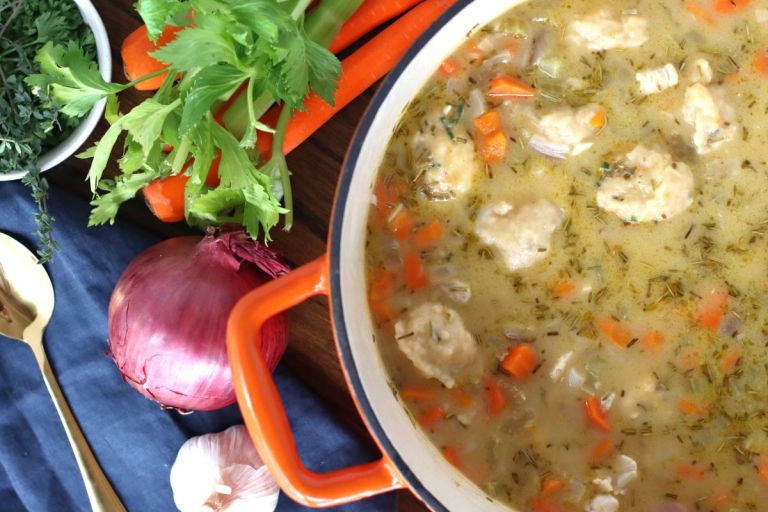 Chicken and Dumplings - French Kiss Cook