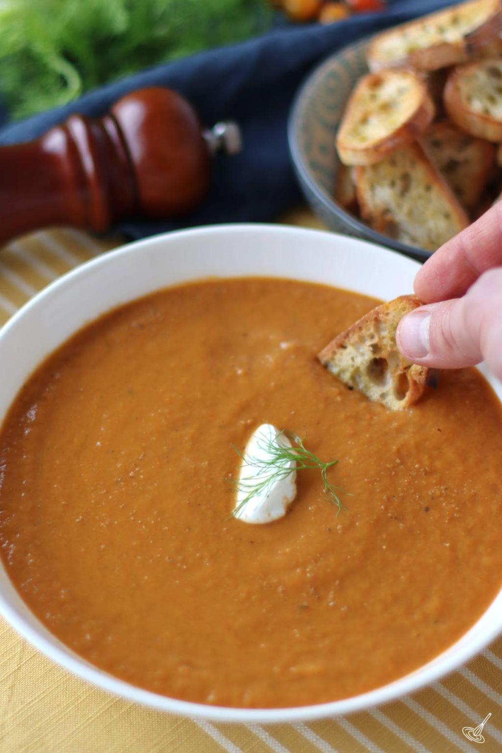 Tomato Fennel Soup - French Kiss Cook