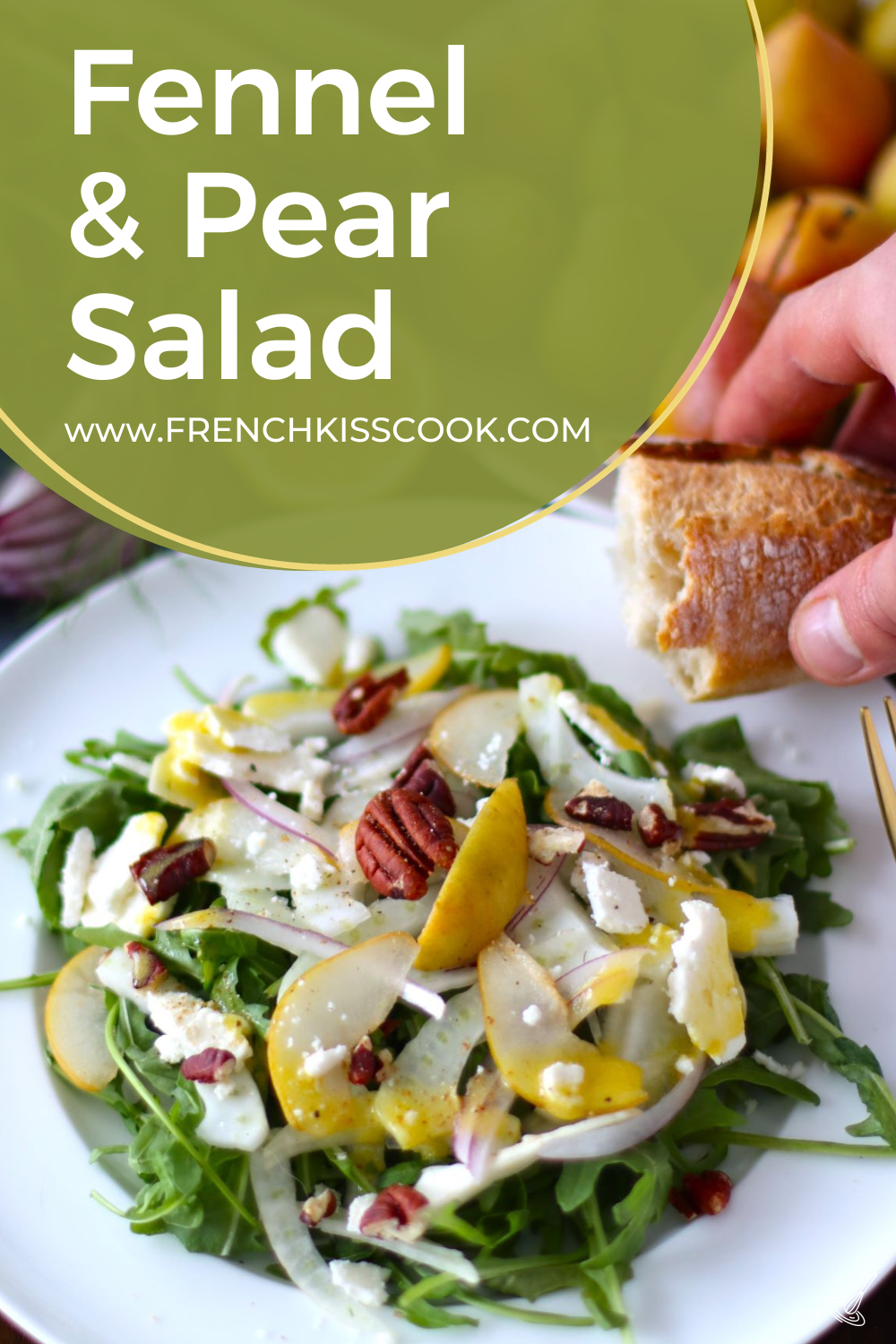 Fennel Pear Salad - French Kiss Cook