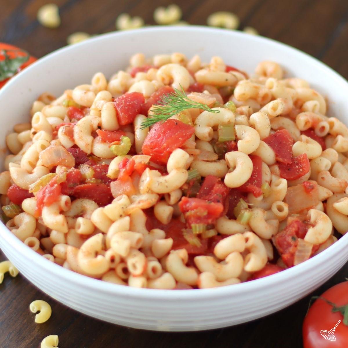 Macaroni and Tomatoes Recipe - French Kiss Cook