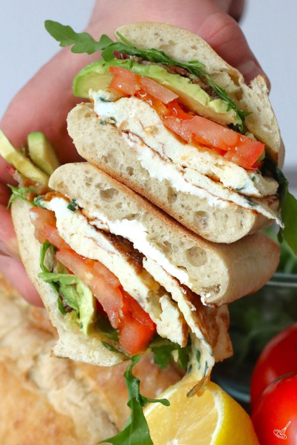 Ciabatta Breakfast Sandwich - French Kiss Cook