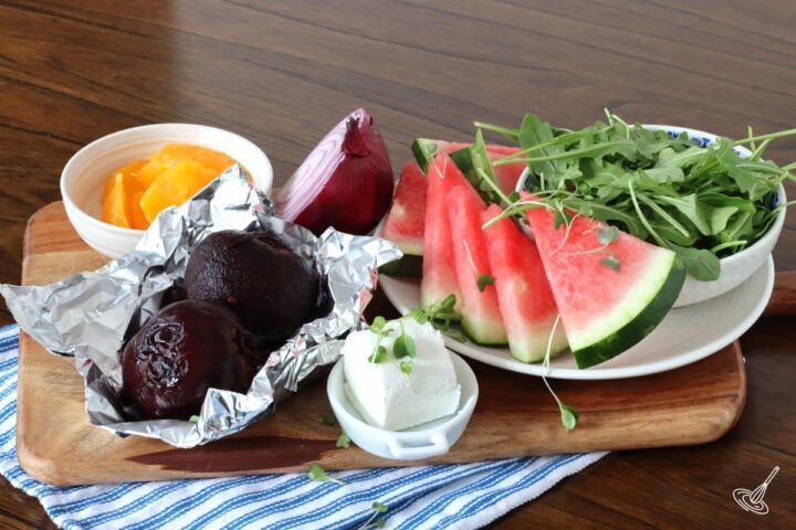 Watermelon Beet Salad - French Kiss Cook