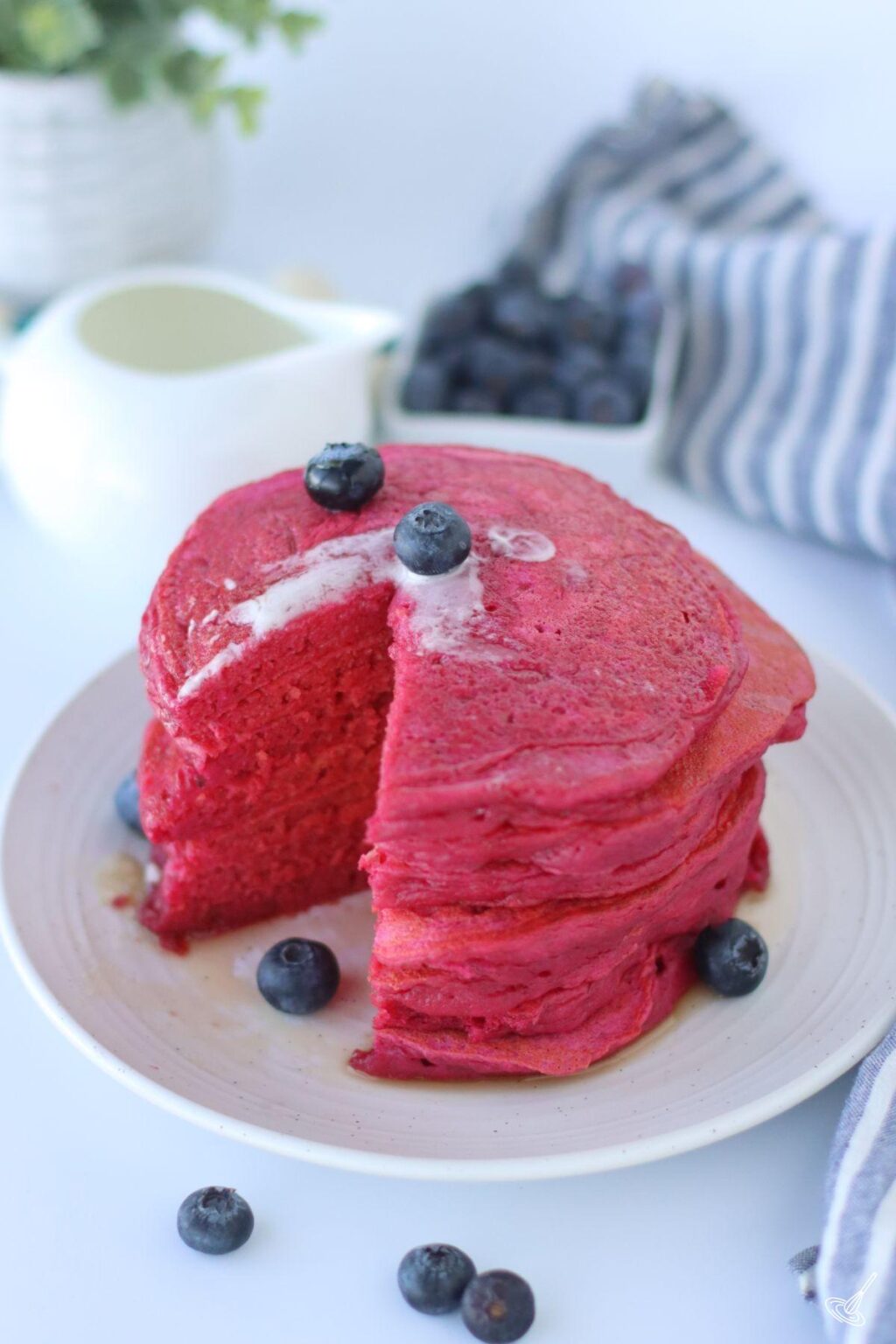 Pink Beet Pancakes - French Kiss Cook