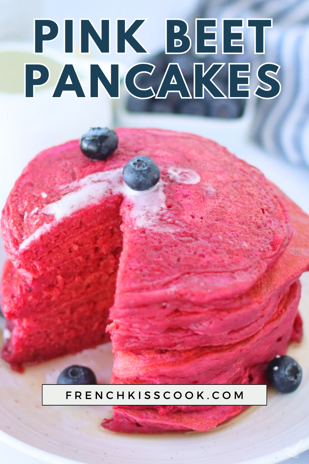 Pink Beet Pancakes - French Kiss Cook