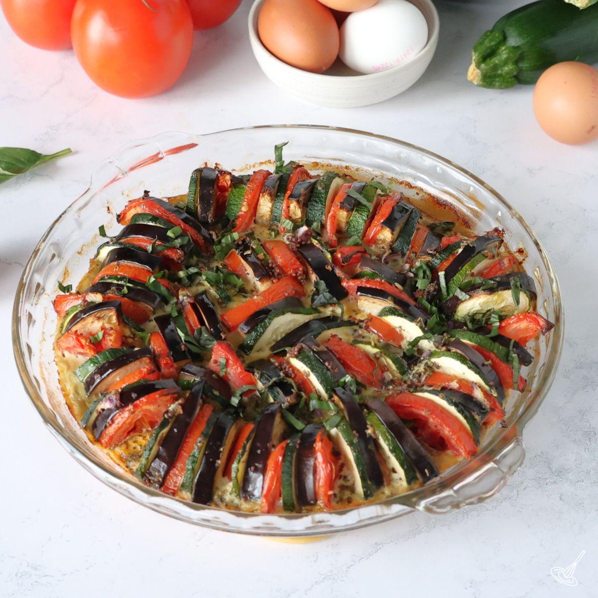 Ratatouille Egg Bake - French Kiss Cook